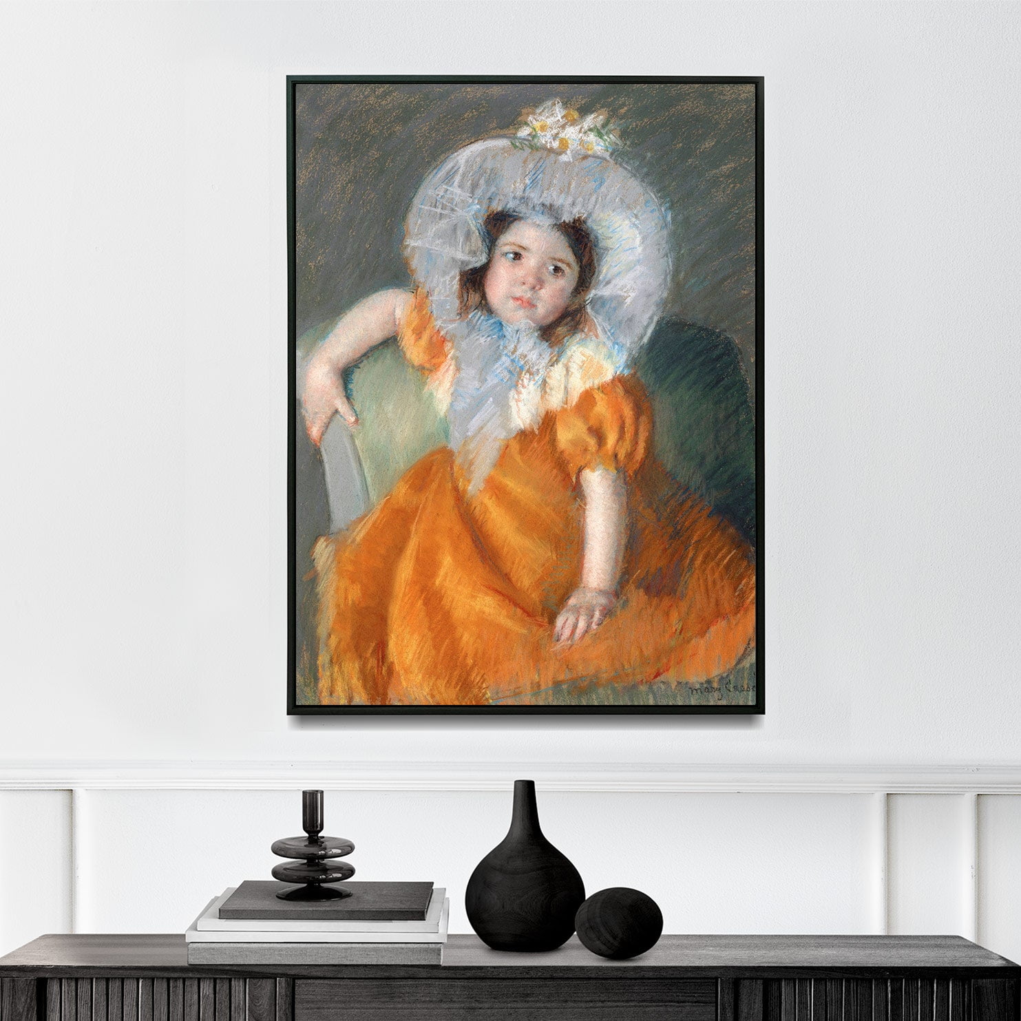 Margot in Orange Dress - 1902 | Mary Cassatt | Premium Fine Art Print ...