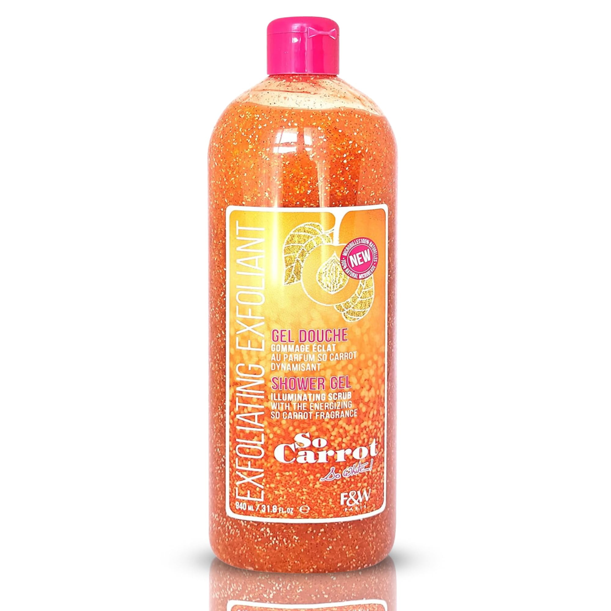 Exfoliante corporal, gel de baño FAIR & WHITE So Carrot, 940 ml ...
