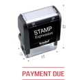 StampExpression - Payment Due Office Self Inking Rubber Stamp - Red Ink ...