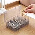 ANXPTIME Portable Plastic Jewelry Holder 2 Layer Storage Case for ...