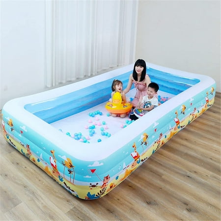 Inflatable Pools, 1.3m-3.6m Large Paddling Inflatable Pool for 1-12 ...