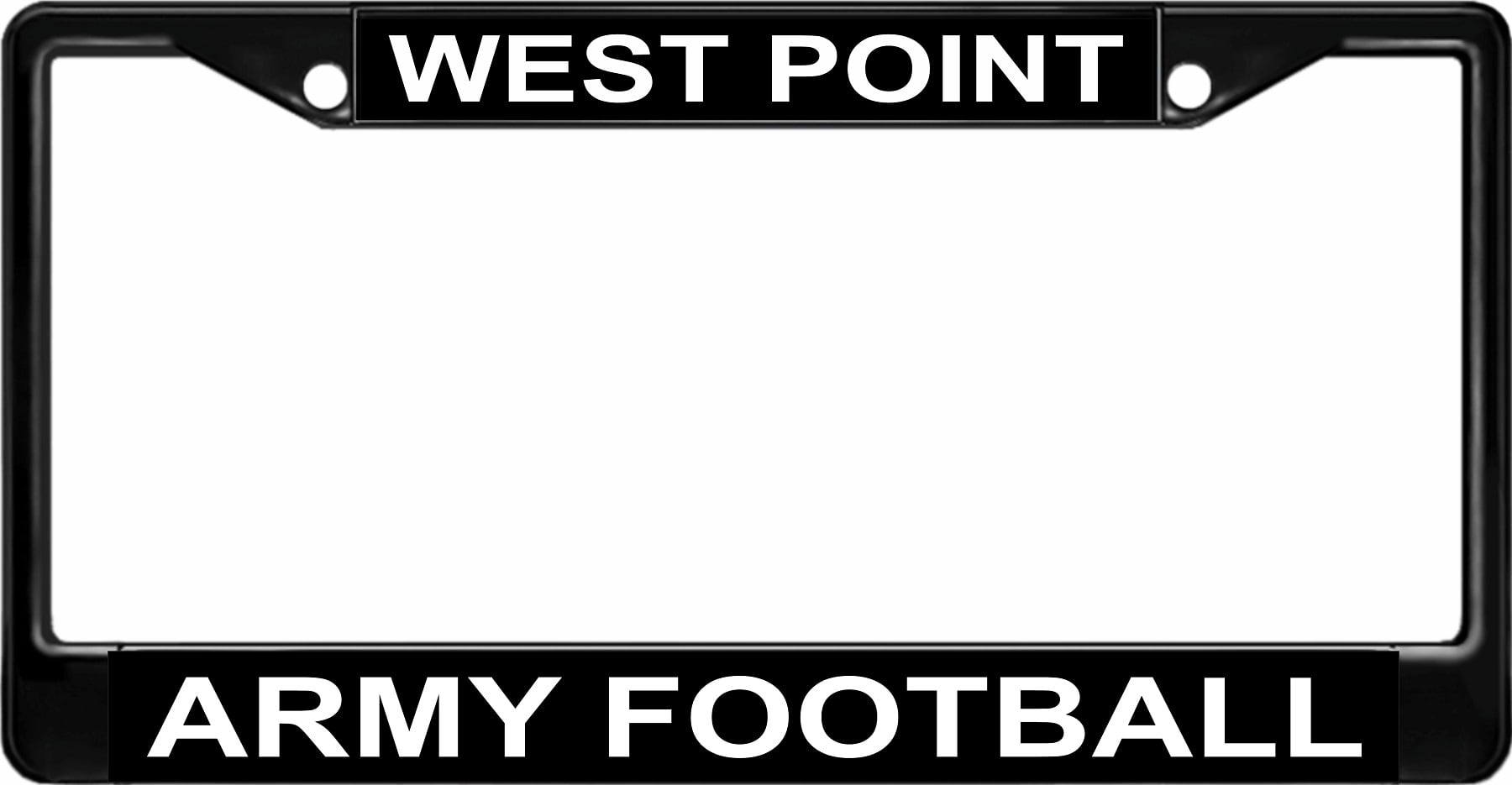 U.S. Army Football West Point Black License Plate Frame - Walmart.com