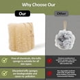 4 Pack Egyptian Loofah , Luffa Sponge for Men&Women, Gentle Cleansing ...