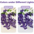 48 Pcs of Wisteria Hanging Flowers, 3.75 Ft Fake Wisteria Flower ...