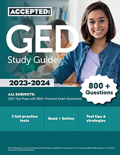 Pre-Owned GED Study Guide 2023-2024 All Subjects: GED Test Prep with ...