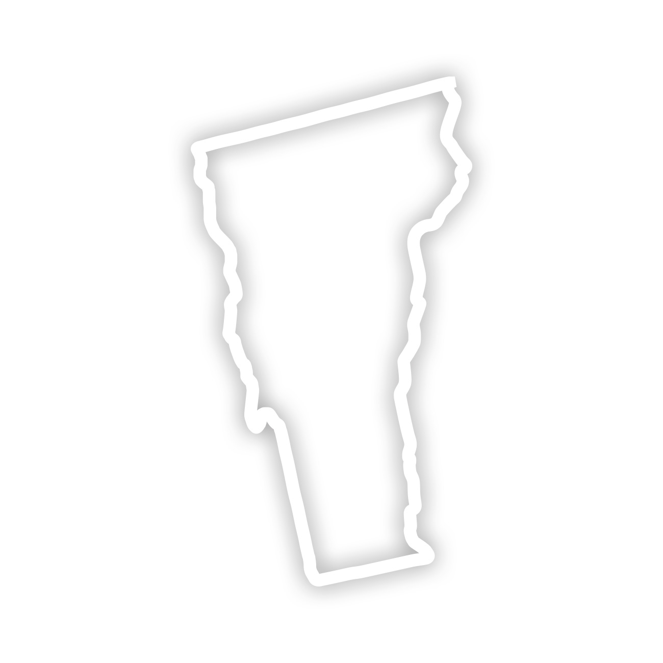 Vermont Outline Sticker Decal Die Cut - Self Adhesive Vinyl ...