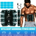 EMS USB Abs Abdominal Muscle Core Toning Trainer Stimulator Flex Belly ...