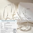 925 Sterling Silver Hoop Earrings for Women, Hypoallergenic Large ...