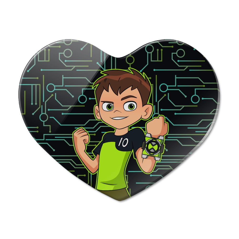 Ben 10 Ben Tennyson Heart Acrylic Fridge Refrigerator Magnet - Walmart.com