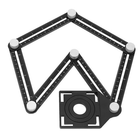 Multi Template 6 Folding Ruler Measuring Tool Angle Ruler Foldable ...