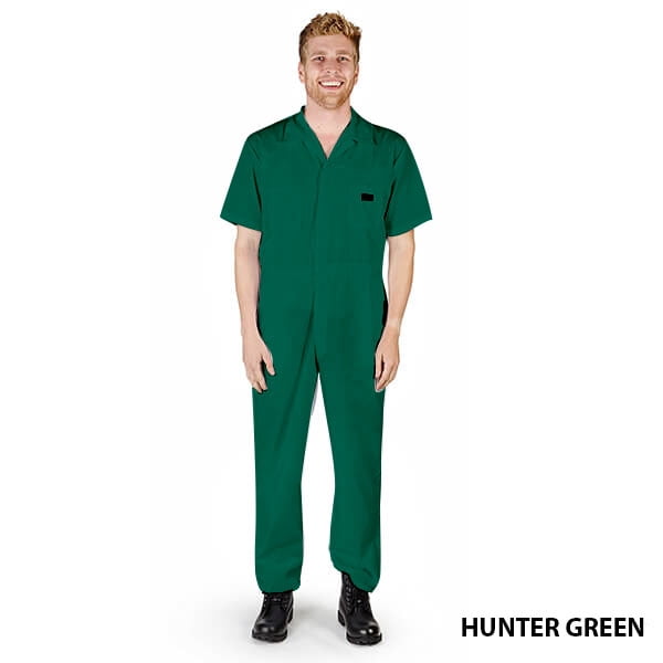 NATURAL UNIFORMS HUNTER GREEN COVERALLS WITH SHORT SLEEVES - Walmart.com