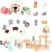 43 PCS Cat Figures Playset, Pet Pretend Play Toys, Gift for Kids ...