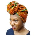 Kente African Print Multicolor Head wrap - Walmart.com