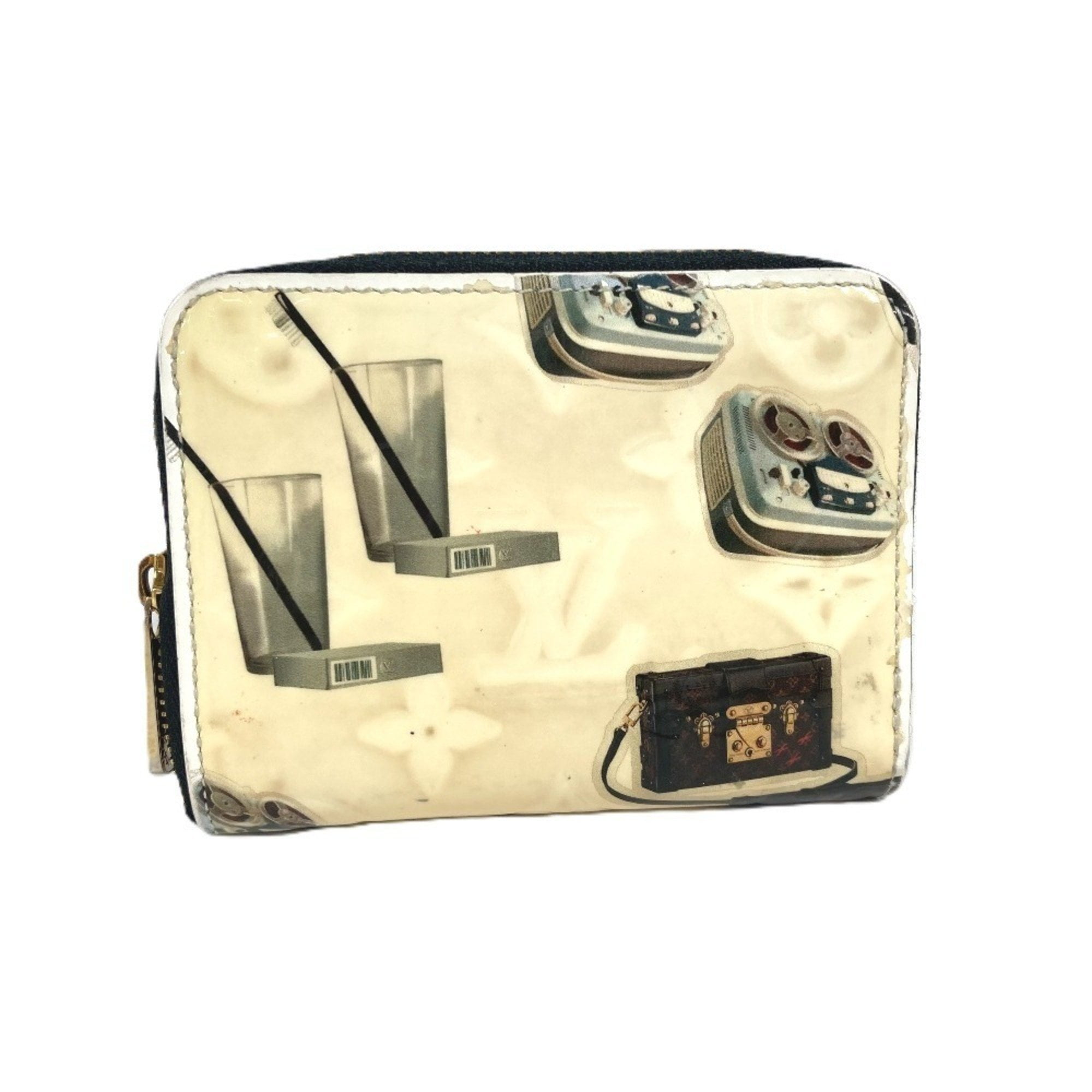 Pre-Owned LOUIS VUITTON M50372 Nicolas Jescure Zipper Coin Purse Round ...