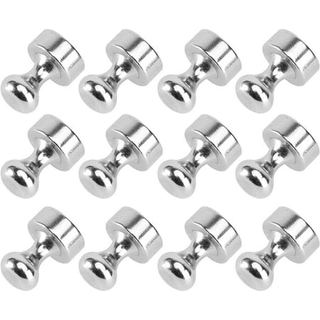 Magnetic Push Pins Refrigerator Magnets, 12PCS Neodymium Magnet Perfect ...