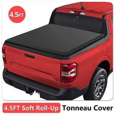 TOPRONE Soft Roll Up Tonneau Cover Fits 2022 2023 2024 Tundra with 5 ...