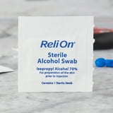 ReliOn Skin Cleanser Sterile Alcohol Swabs Twin Pack, 400 count, 2 pack ...