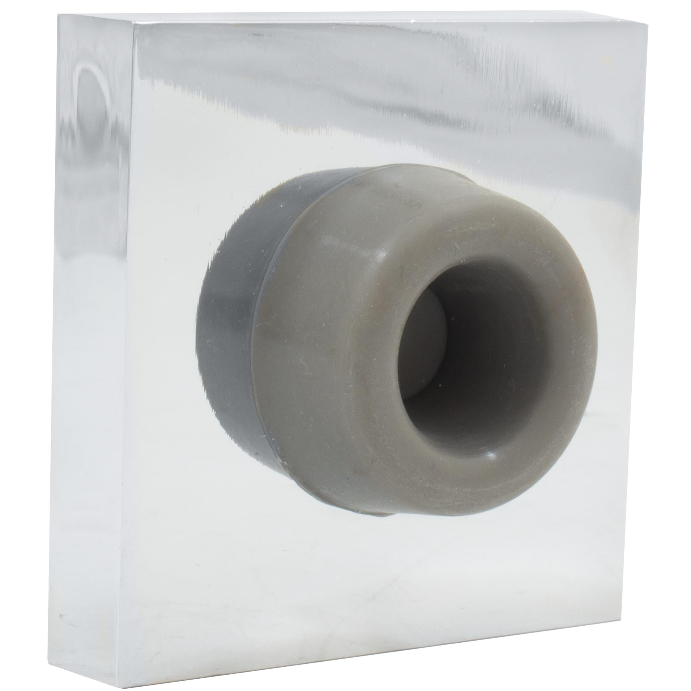 Contemporary Square Wall Door Stop, 2-1/4 Inches, Polished Chrome by ...