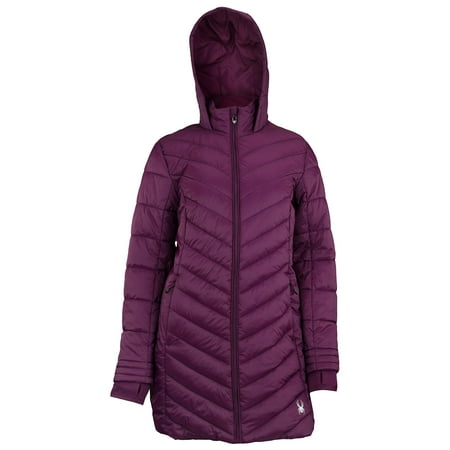 Spyder Women's Boundless Long Puffer Coat, Raisin Medium | Walmart Canada