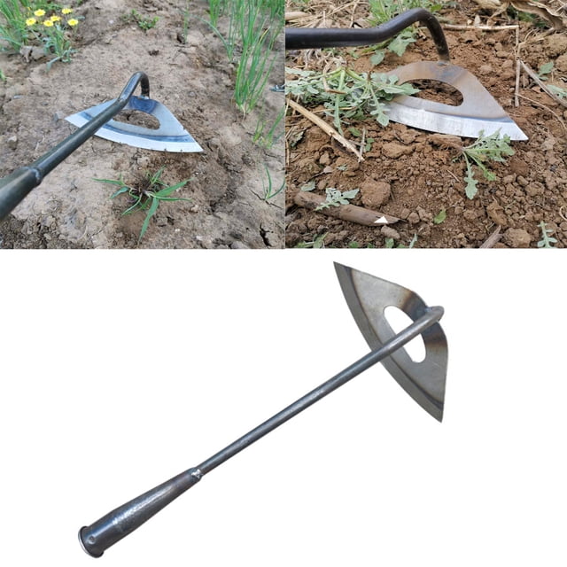 Garden Spade All-Steel Triangle Garden Hoe - Heavy Duty Soil Turner For ...