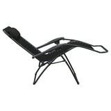 Caravan Sports Zero Gravity Outdoor Folding Patio Lounge Chair, Black ...
