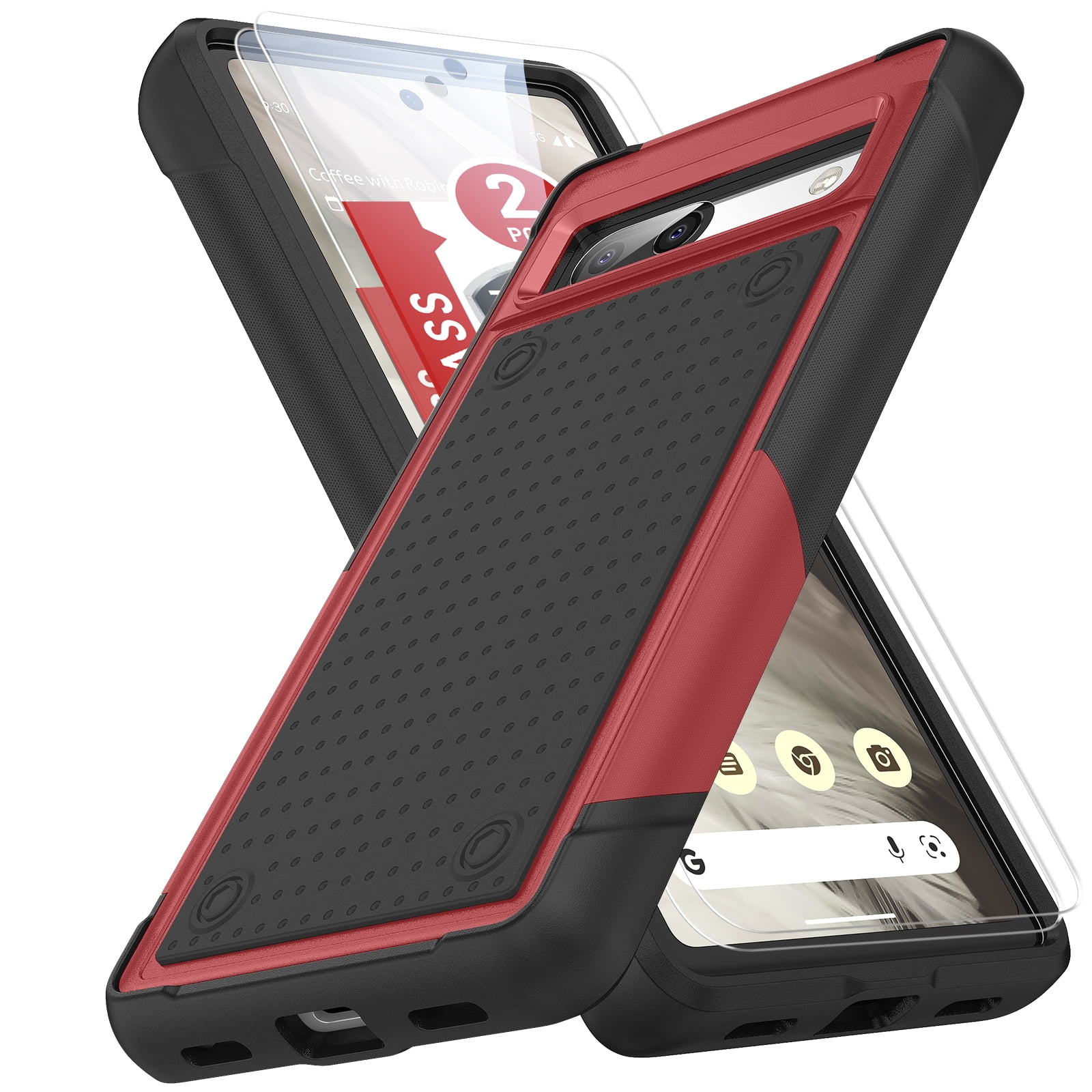 LeYi Google Pixel 7A Case with 2 Pack Screen Protectors, 4 Corners with ...