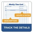 TOPS Employee Time Card, Weekly, 4 1/4 x 6 3/4, 100/Pack -TOP3016 ...