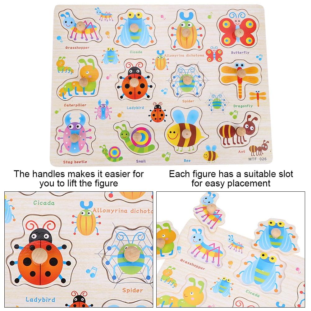 Click here for Fugacal Wooden Preschool Colorful Shape Puzzle Bab... prices