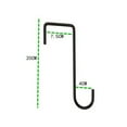 4× Fence Hooks Heavy Duty Over Door Hooks Steel Plant Hanger Hang