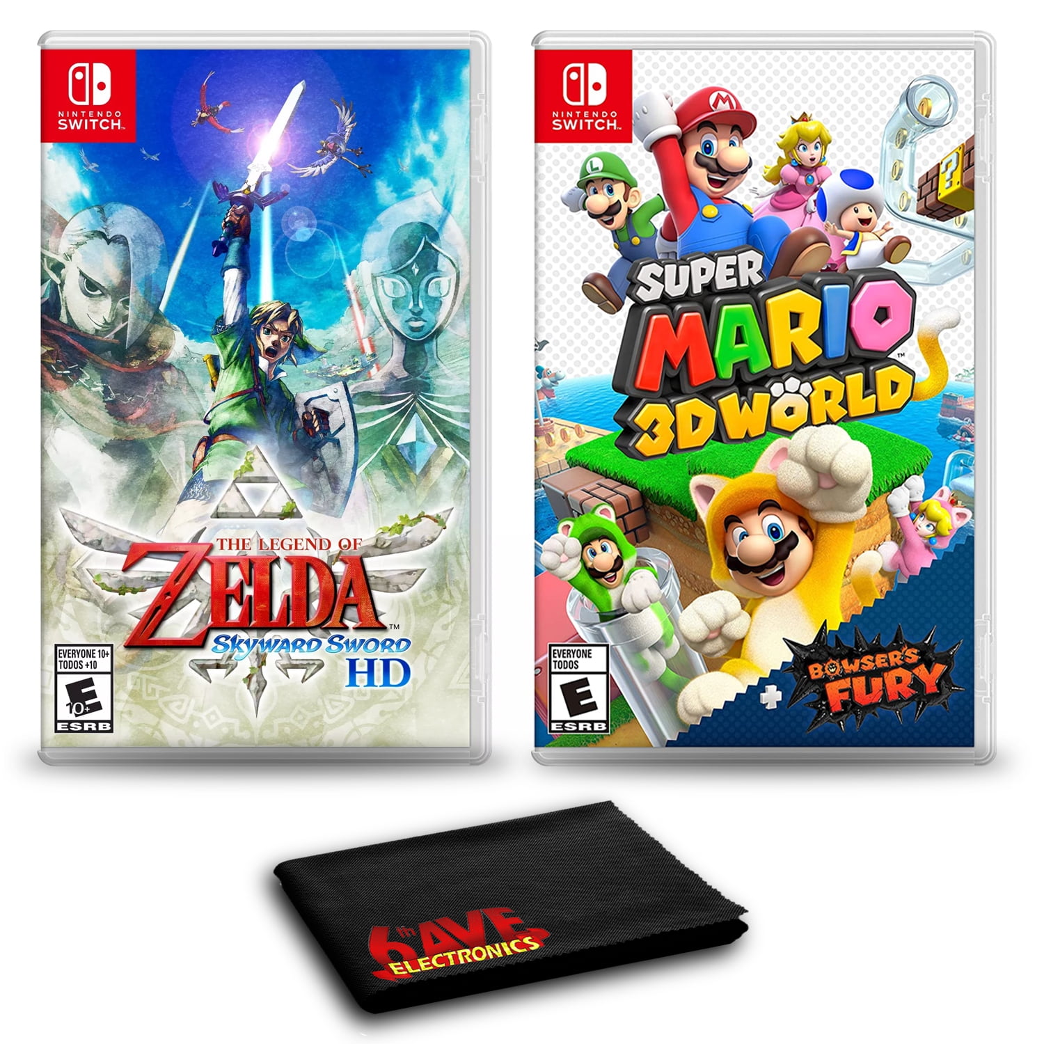 The Legend of Zelda: Skyward Sword HD and Super Mario 3D World + Bowser ...
