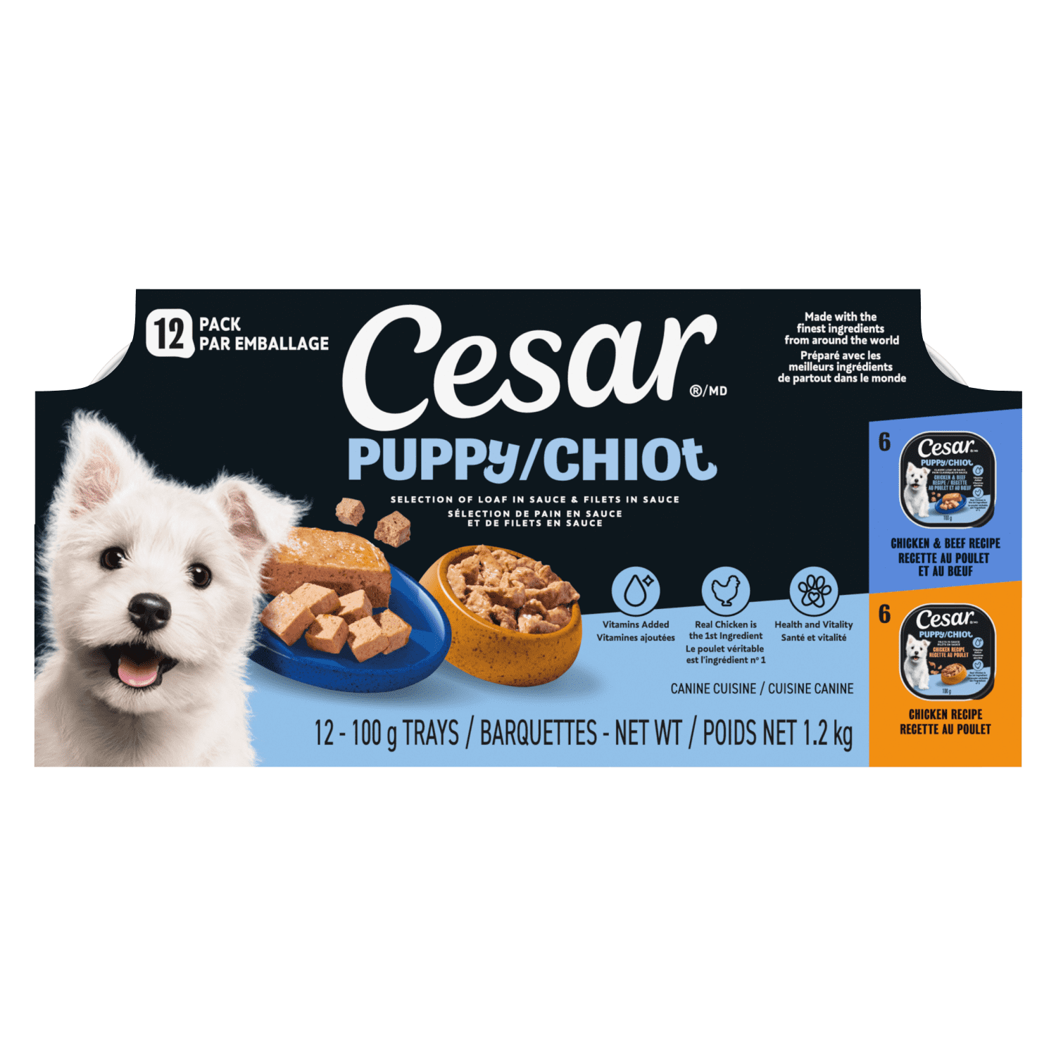 Click here for Cesar Puppy Soft Wet Dog Food Classic Loaf In Sauc... prices