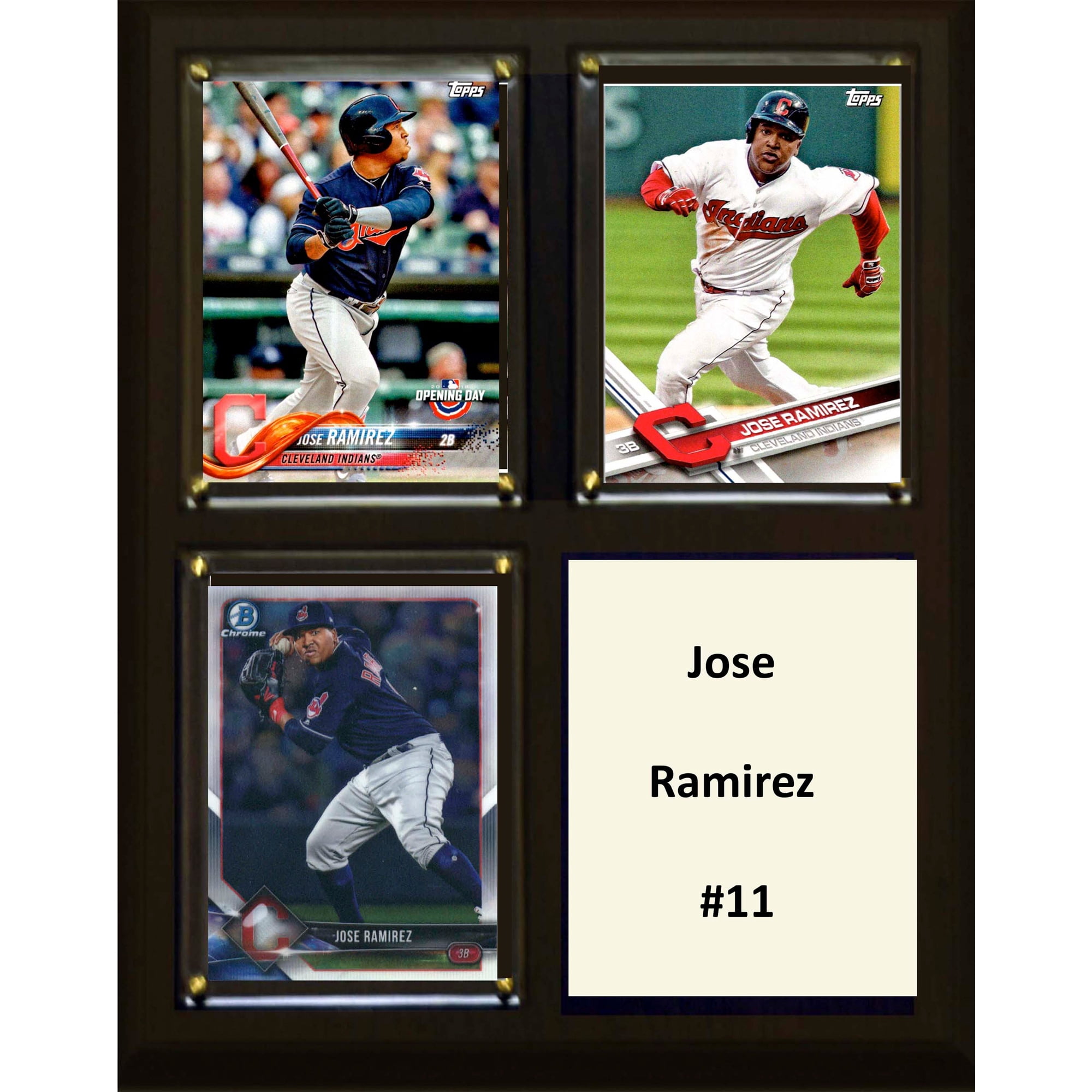 Jose Ramirez Cleveland Indians 8'' x 10'' Plaque - Walmart.com