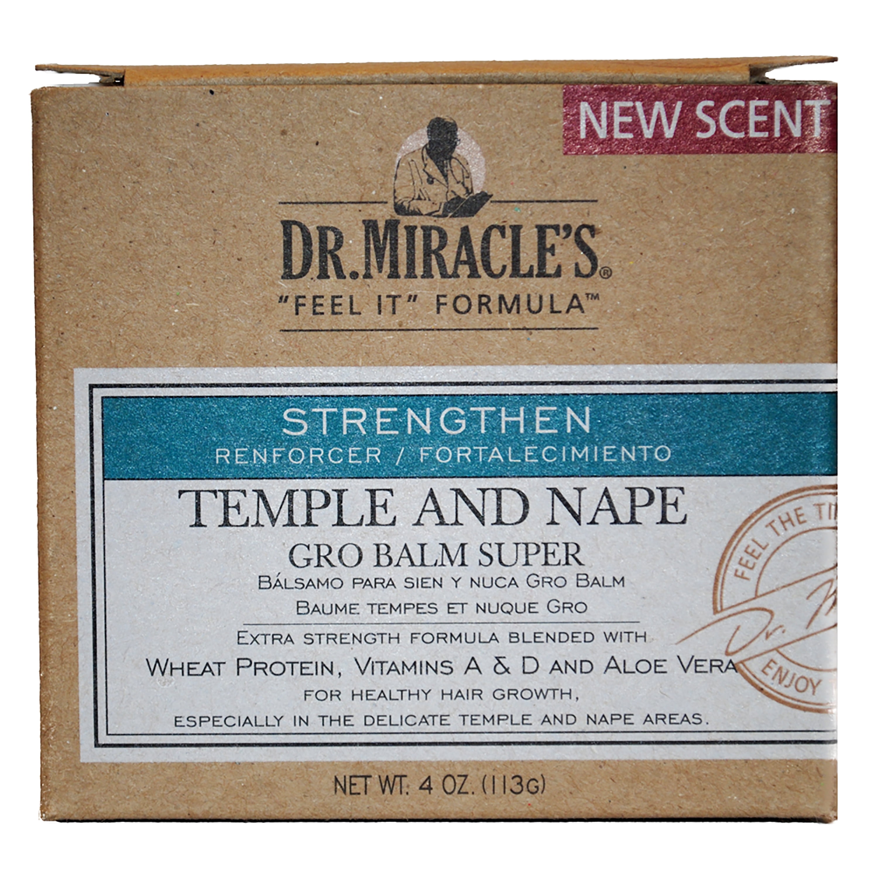 Dr. Miracle's 4 Oz. Temple and Nape Gro Balm for Healthy Hair Growth ...