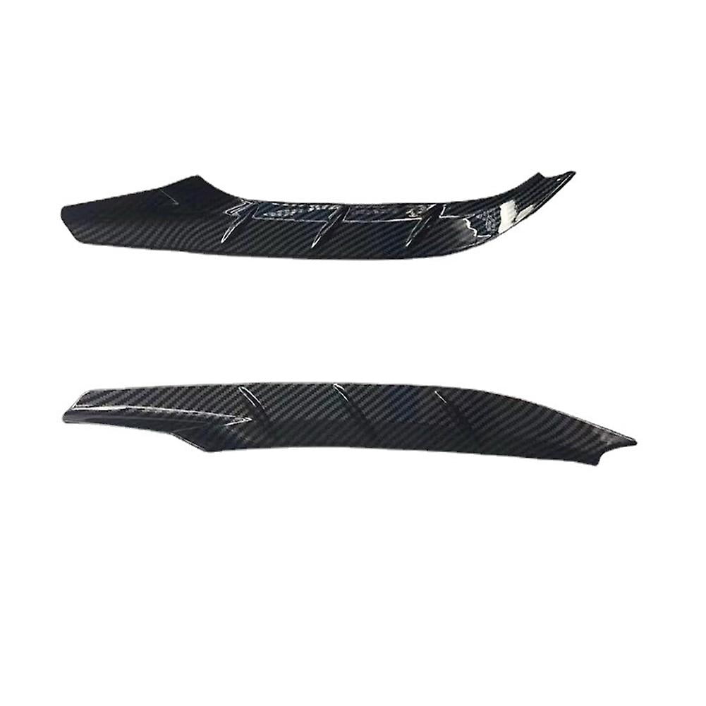 Car Carbon Fiber Front Bumper Lip Corner Cover Trim Lower Bumper Guard ...