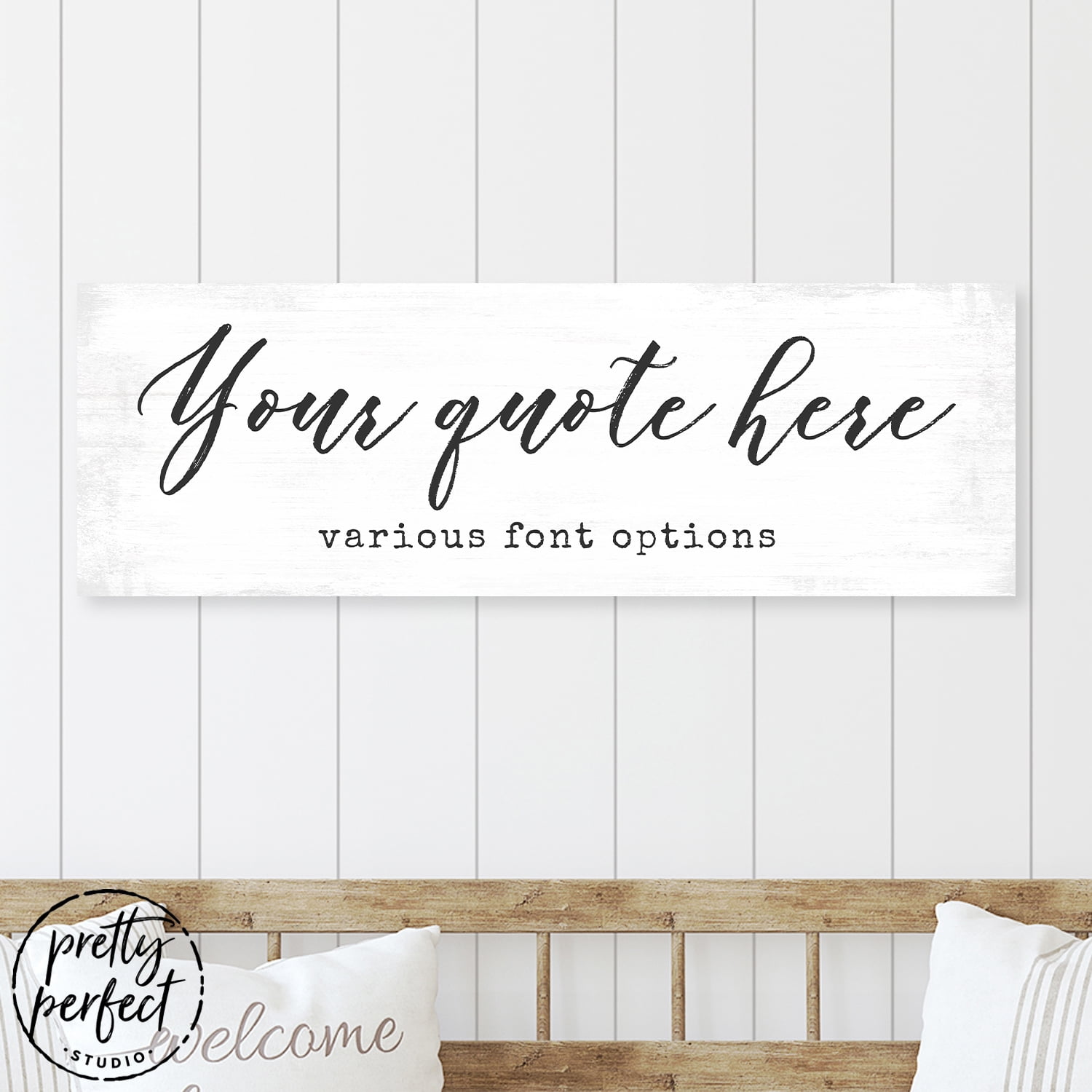 Pretty Perfect Studio Create Your Own Custom Canvas Quote Sign on Wall ...