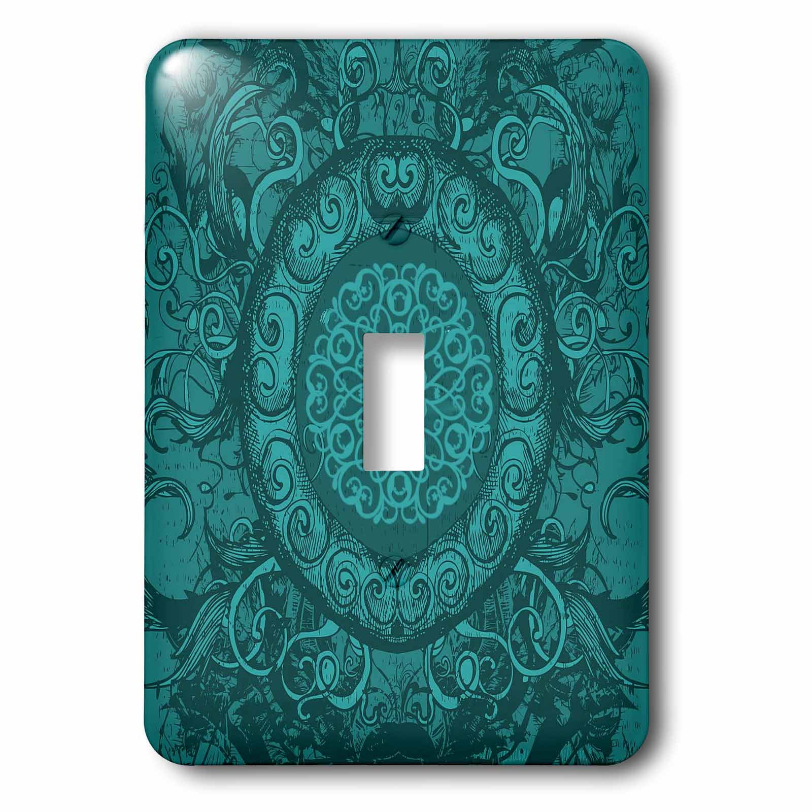 Renaissance Inspired Oval Design In Turquoise single toggle switch lsp ...