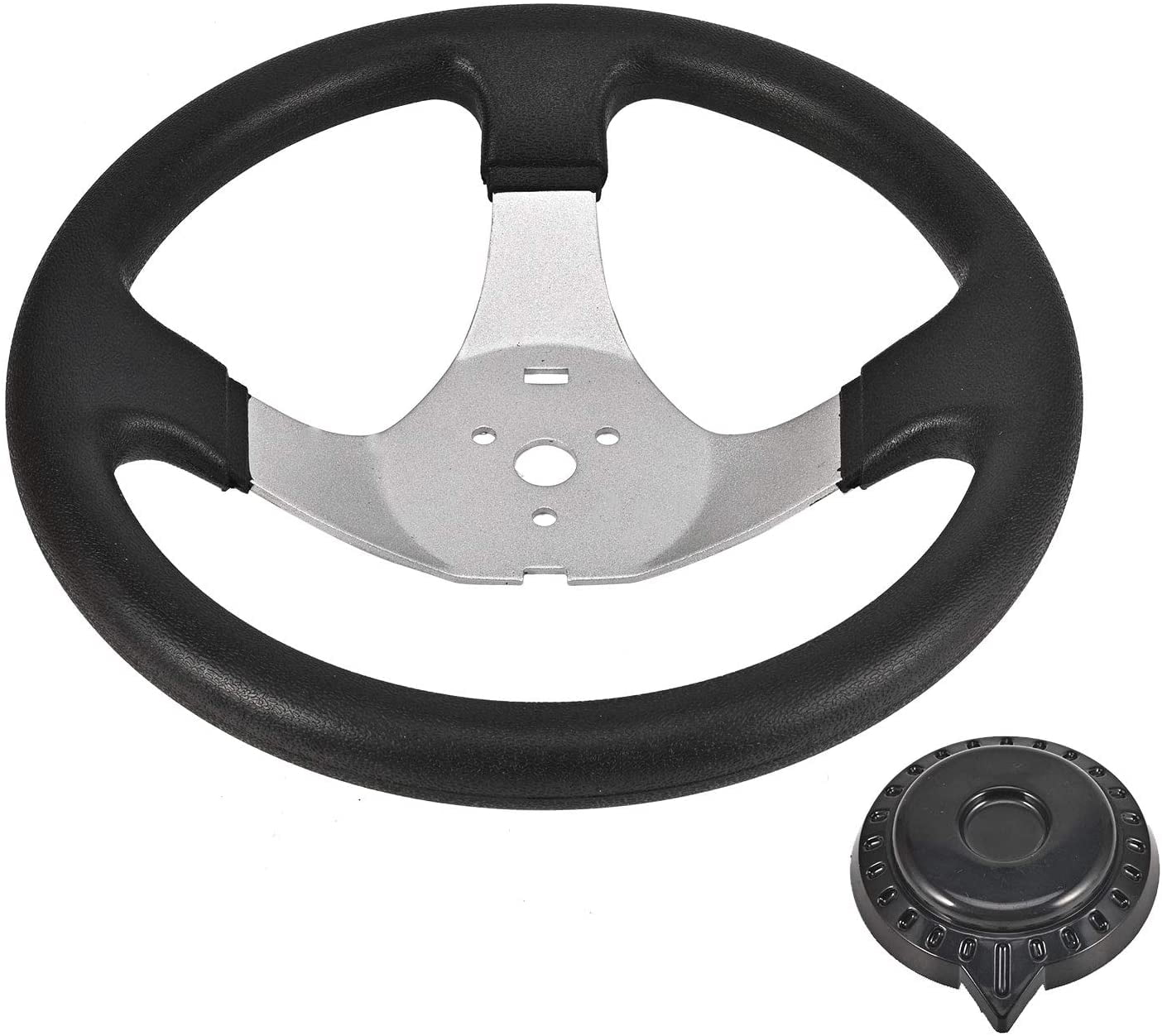 Trkimal Steering Wheel, 300mm Steering Wheel with Cap for Taotao Go ...