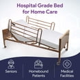 ProHeal Electric Hospital Bed with Mattress & Rails, Fully Adjustable ...