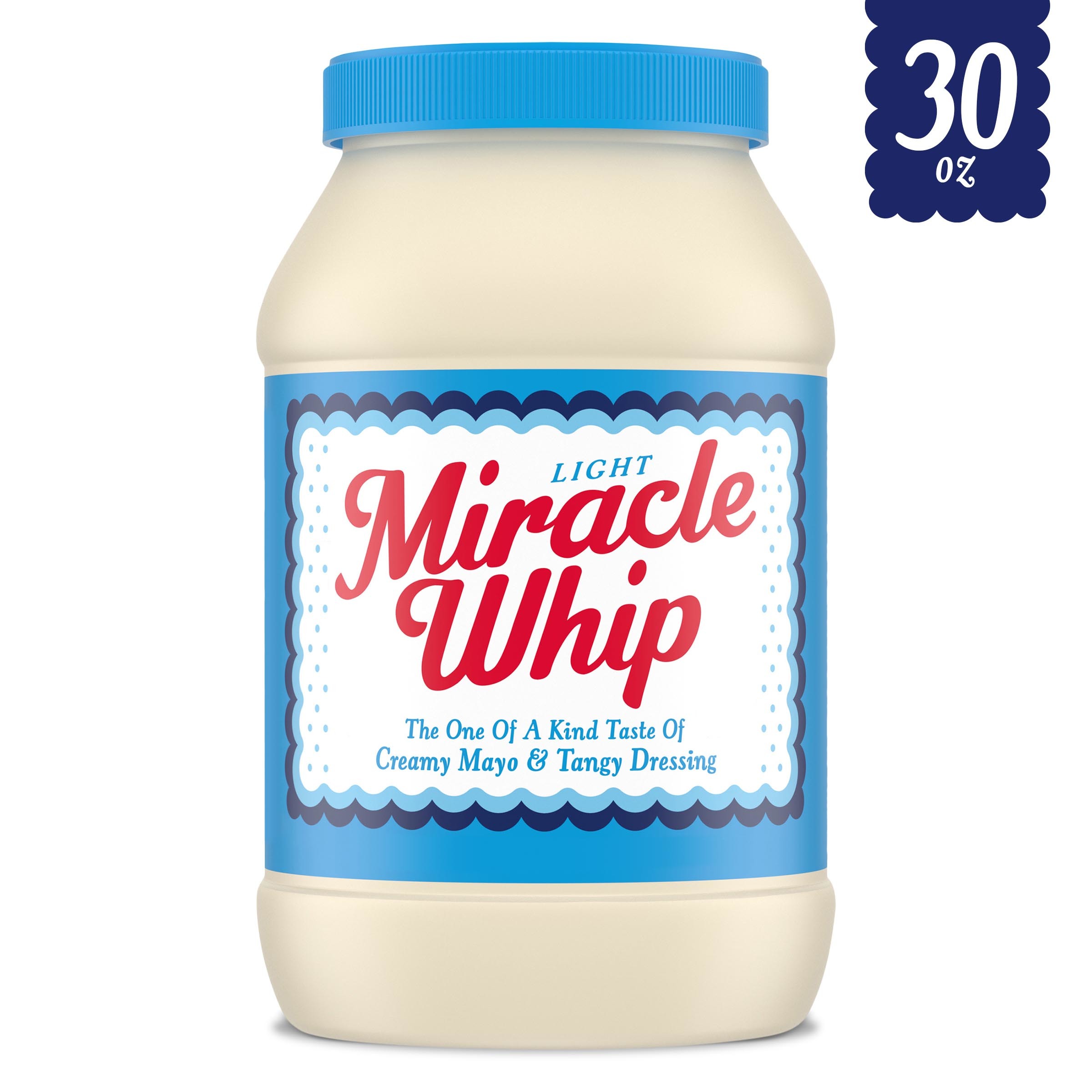 Miracle Whip Light Dressing 30 Fl Oz Jar Walmart Walmart
