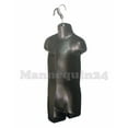 Black Kids' Mannequin Torsos - Child & Toddler Body Forms & 2 Stands ...