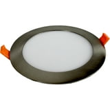 8 inch 18W LED Panel Recessed Light Fixture Nickel (6 Pack) - Walmart.com
