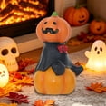 2026 Upgrade Cute Cartoon Halloween Resin Ornament, Owl Ghost Pumpkin ...