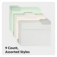 U Brands Paper Folder 9ct File Folders with Pockets Soft Pastels ...