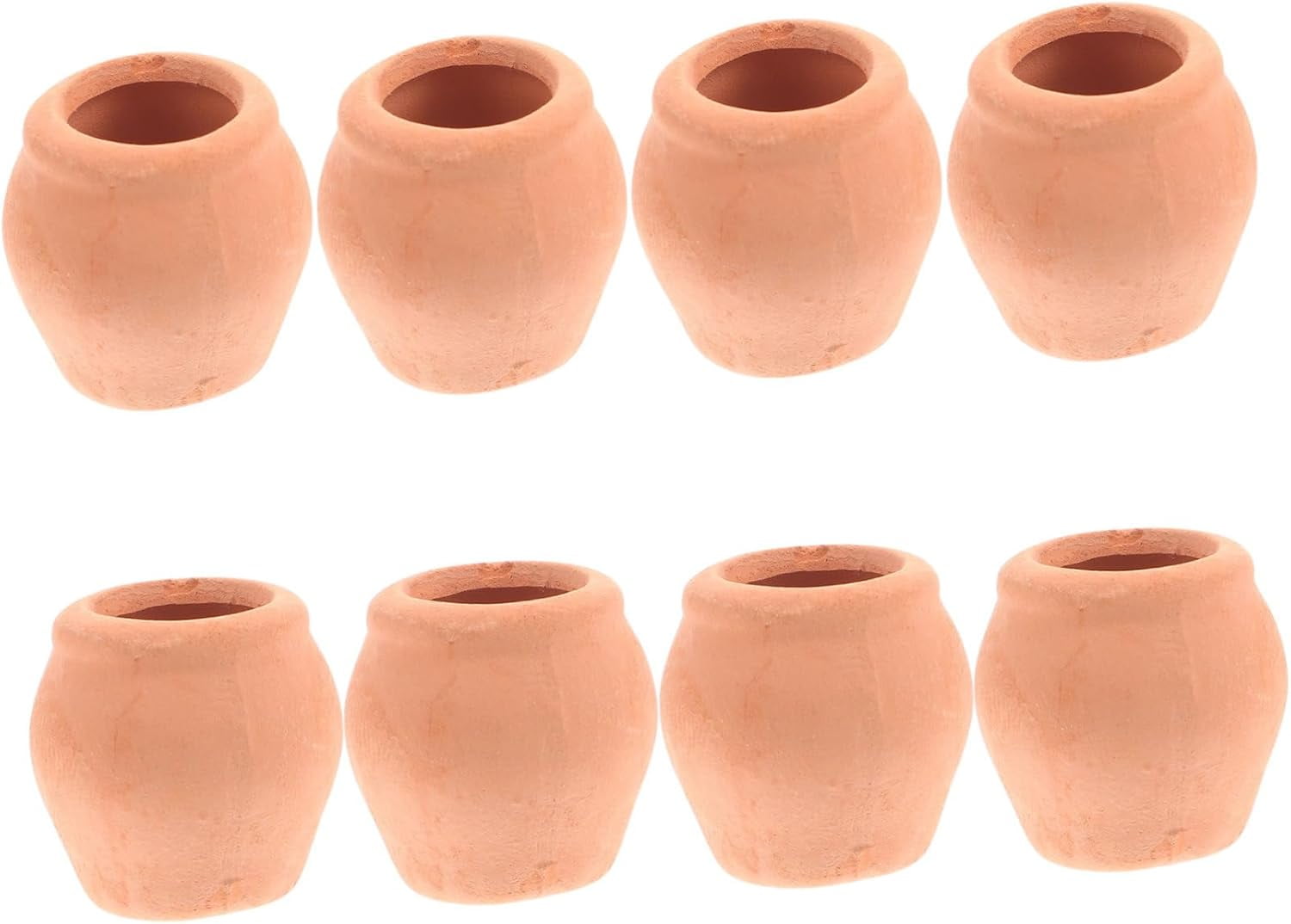 MKDER-8pcs Mini Ceramic Edible Clay Mini Water Pot Pots for Plants ...