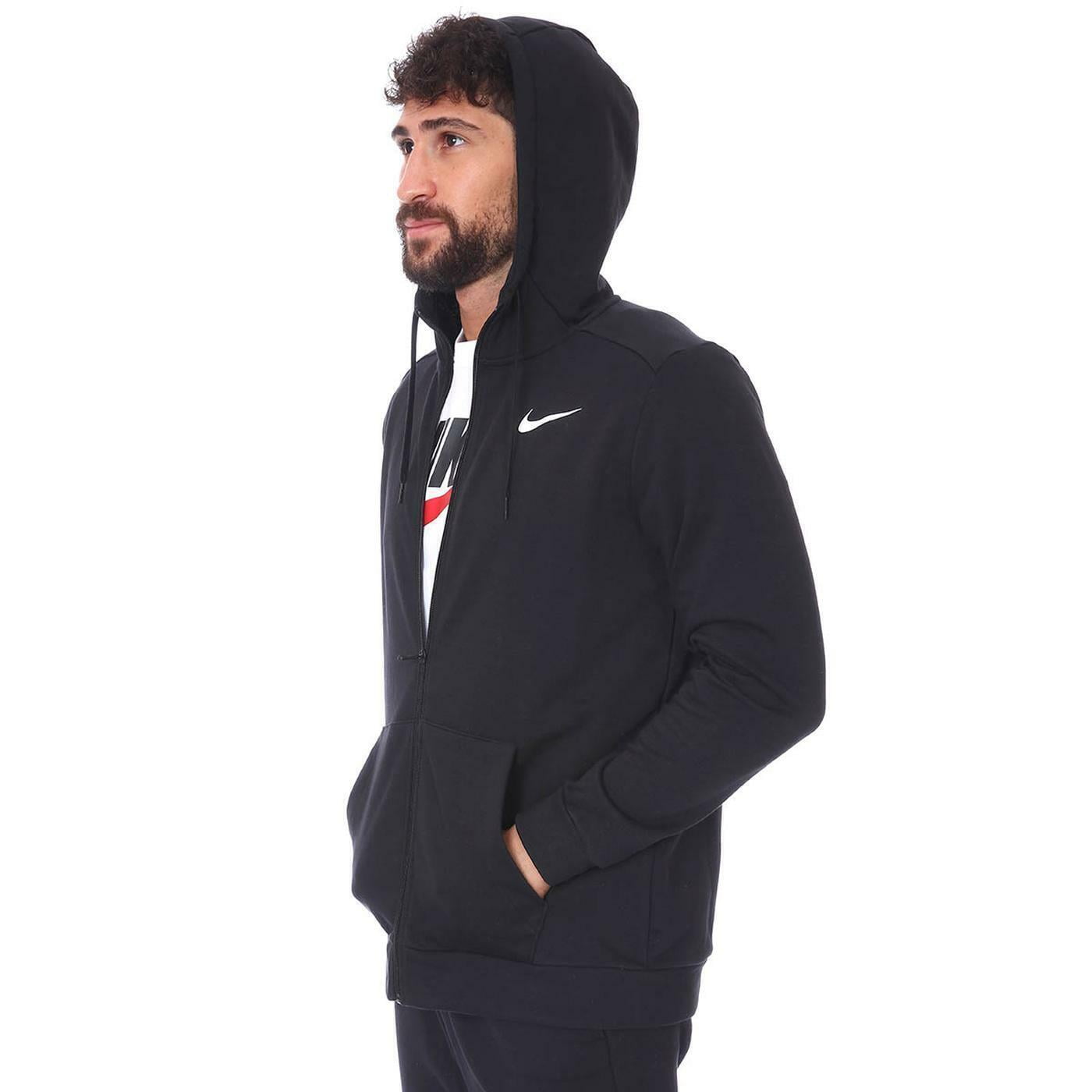 Nike Move To Zero Dry Sweatshirt Men's Training Hoodie Full Zip Black ...