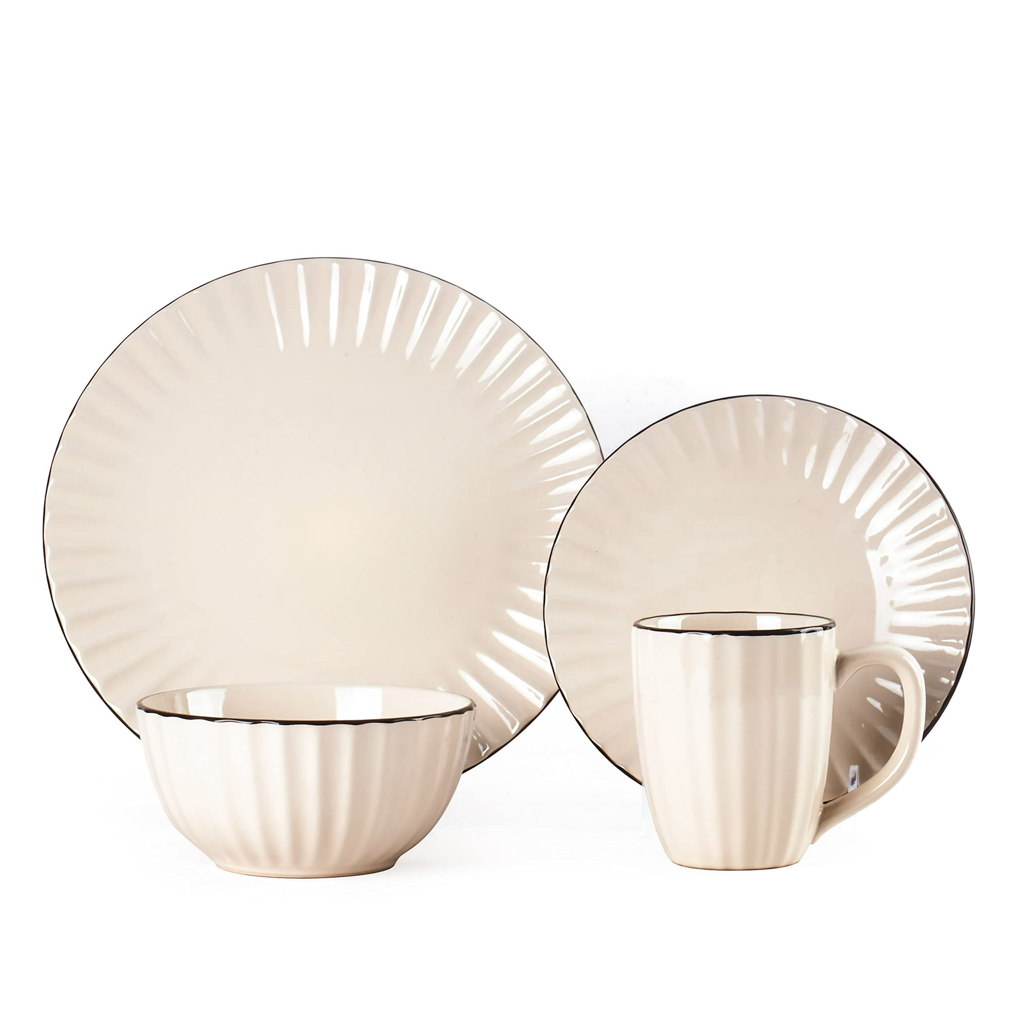 Click here for Homevss  Osita Strip Stoneware 16pc Dinnerware Set... prices