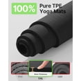 Yoga Mat Black 75*52*1/3inch Use for Pilates Fitness Home Gym Studio ...