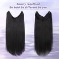 Hair Extensions Real Human Hair Invisible Wire Hair Extensions with ...