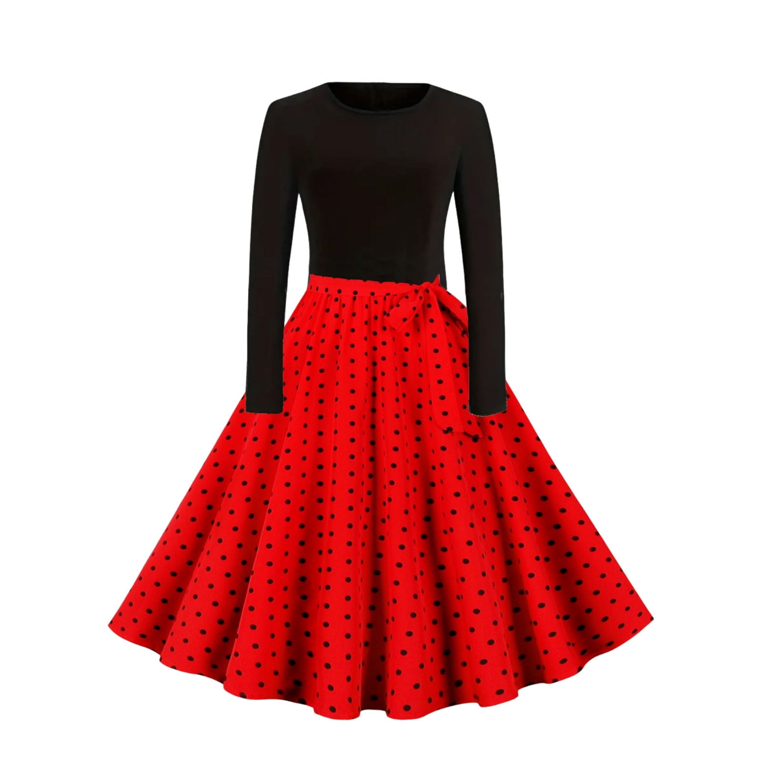 Click here for Topllc Long Sleeve Round-Neck Dress Fashion Women... prices