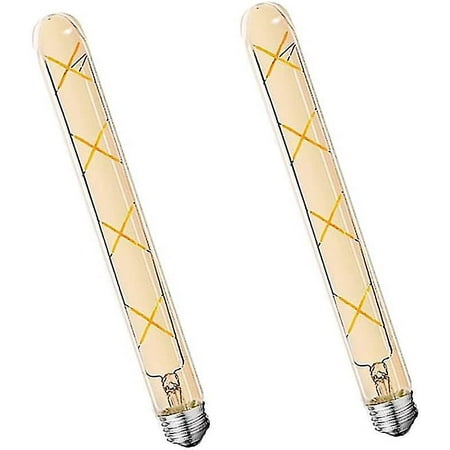 2packs E27 T30 Led Filament Bulb 8w Warm White Amber Glass Light Tube ...